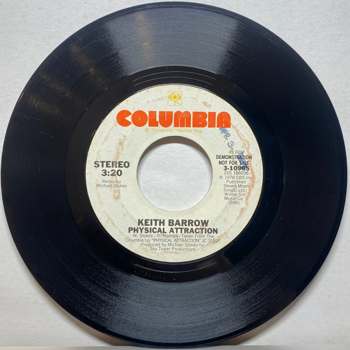 Physical Attraction - Keith Barrow | VINYL7 RECORDS