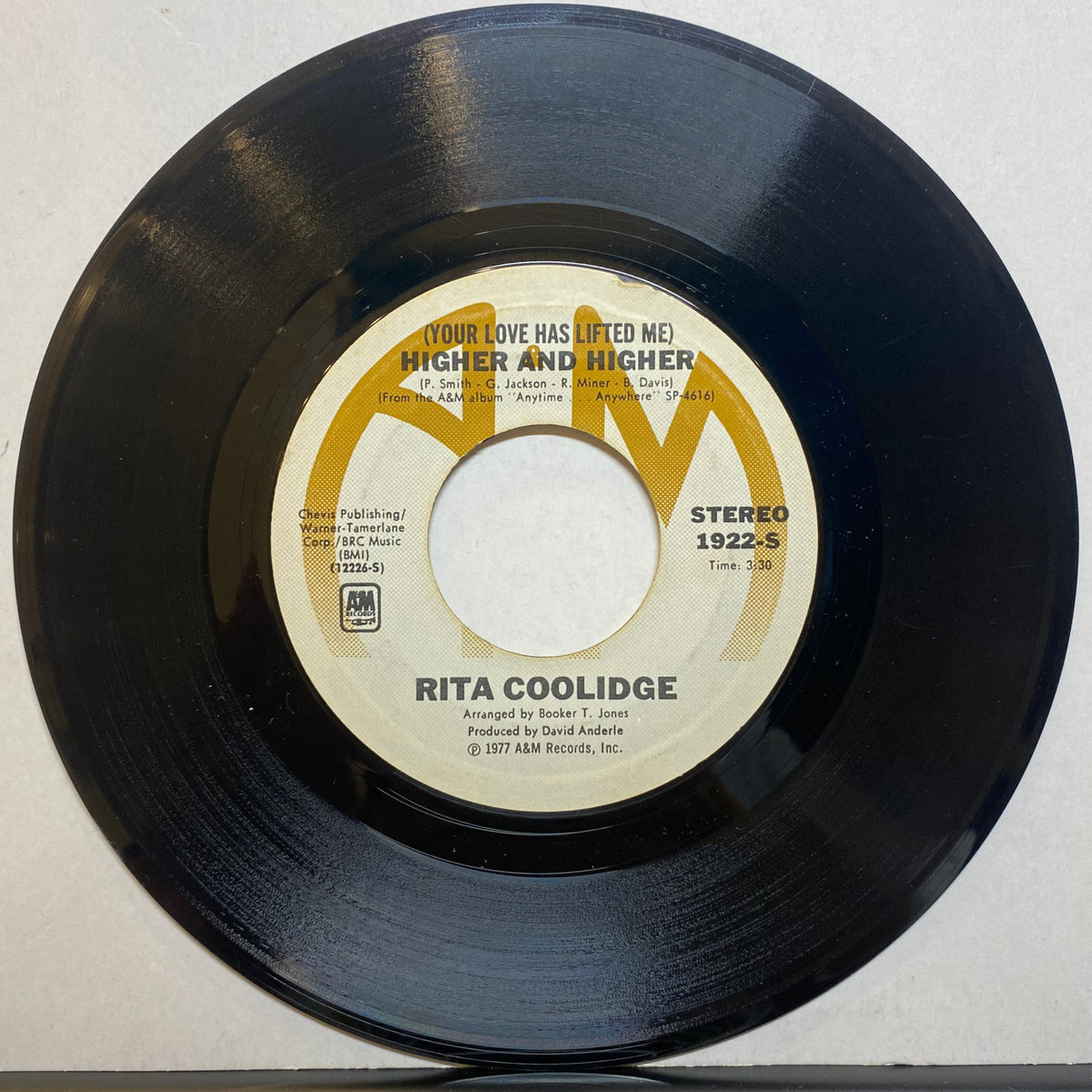 (Your Love Has Lifted Me) Higher And Higher - Rita Coolidge | VINYL7 RECORDS