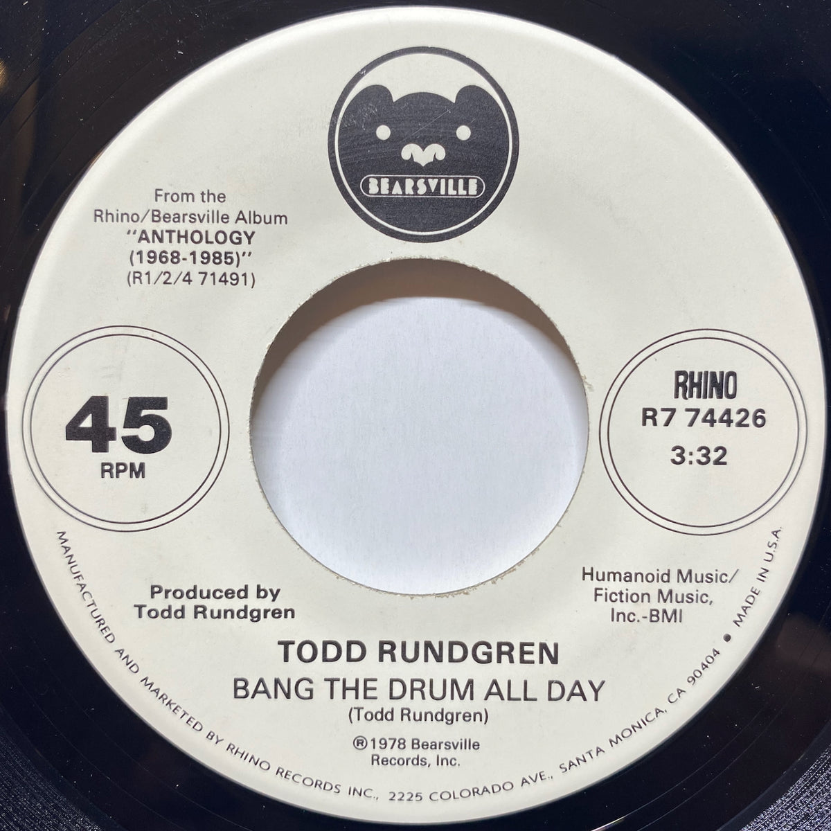 Bang The Drum All Day / Can We Still Be Friends - Todd Rundgren ...