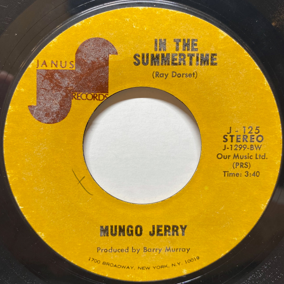 In The Summertime / Mighty Man - Mungo Jerry | VINYL7 RECORDS