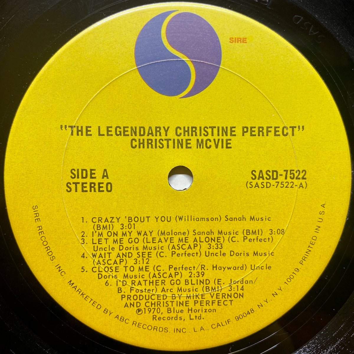 The Legendary Christine Perfect Album - Christine McVie | VINYL7 RECORDS