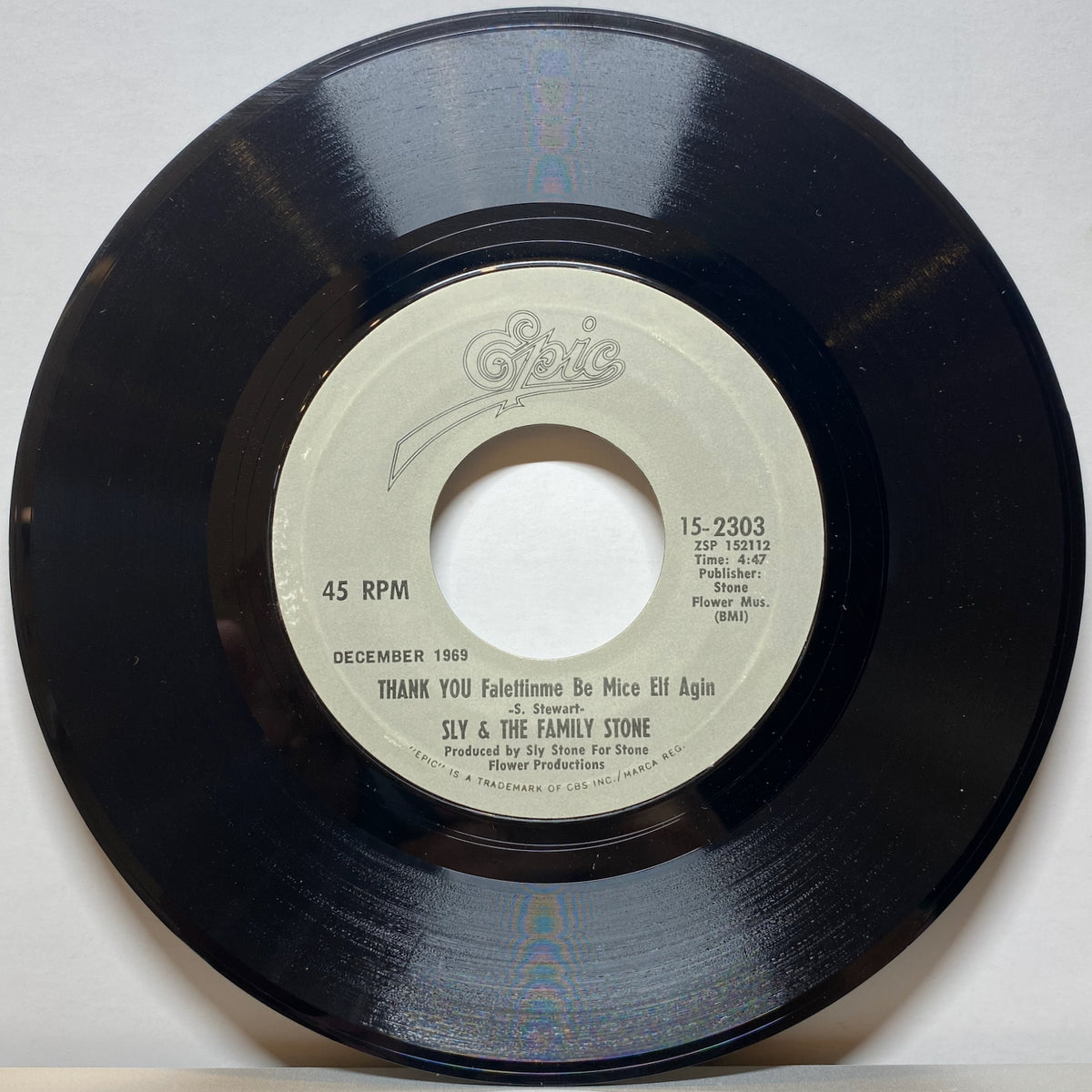 Thank You (Falettinme Be Mice Elf Agin) / Everybody Is A Star - Sly ...