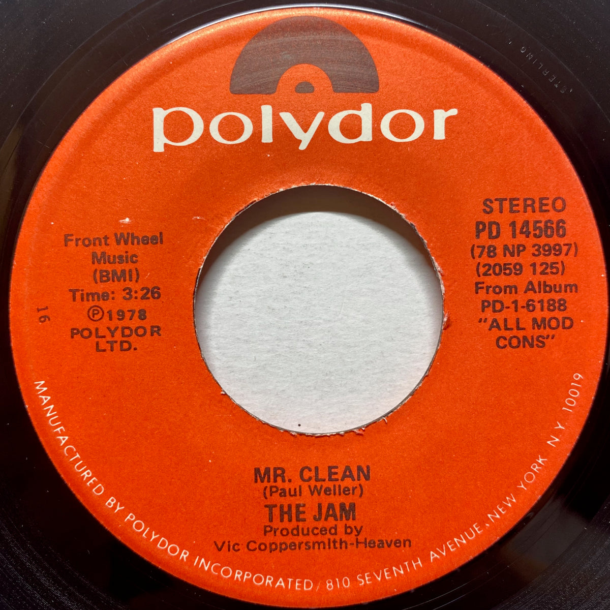 Mr. Clean - Jam, The | VINYL7 RECORDS