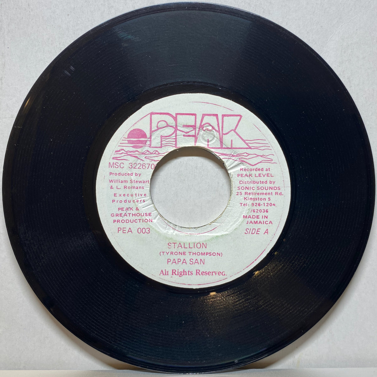 Stallion - Papa San | VINYL7 RECORDS