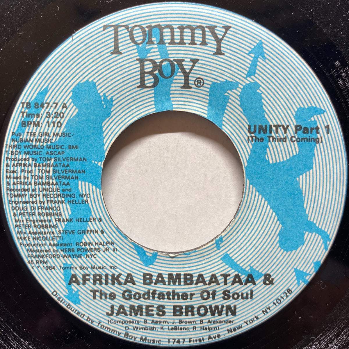 Unity - Afrika Bambaataa & The Godfather Of Soul James Brown | VINYL7 ...