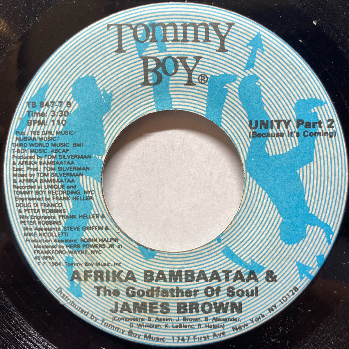 Unity - Afrika Bambaataa & The Godfather Of Soul James Brown | VINYL7 ...