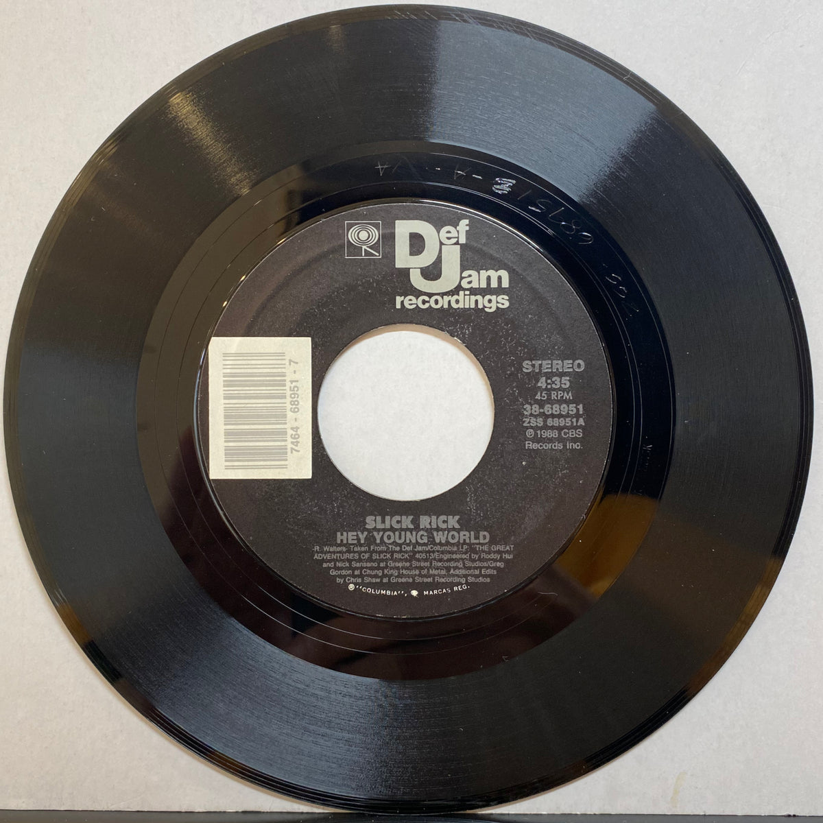 Hey Young World / Mona Lisa - Slick Rick | VINYL7 RECORDS