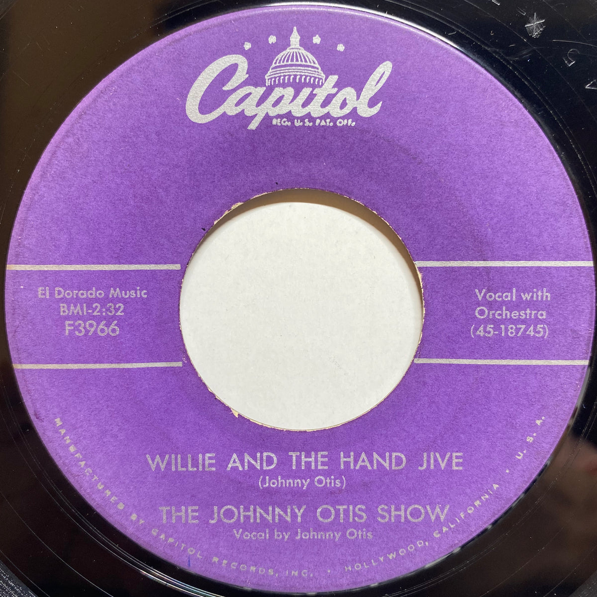Willie And The Hand Jive - Johnny Otis Show, The | VINYL7 RECORDS