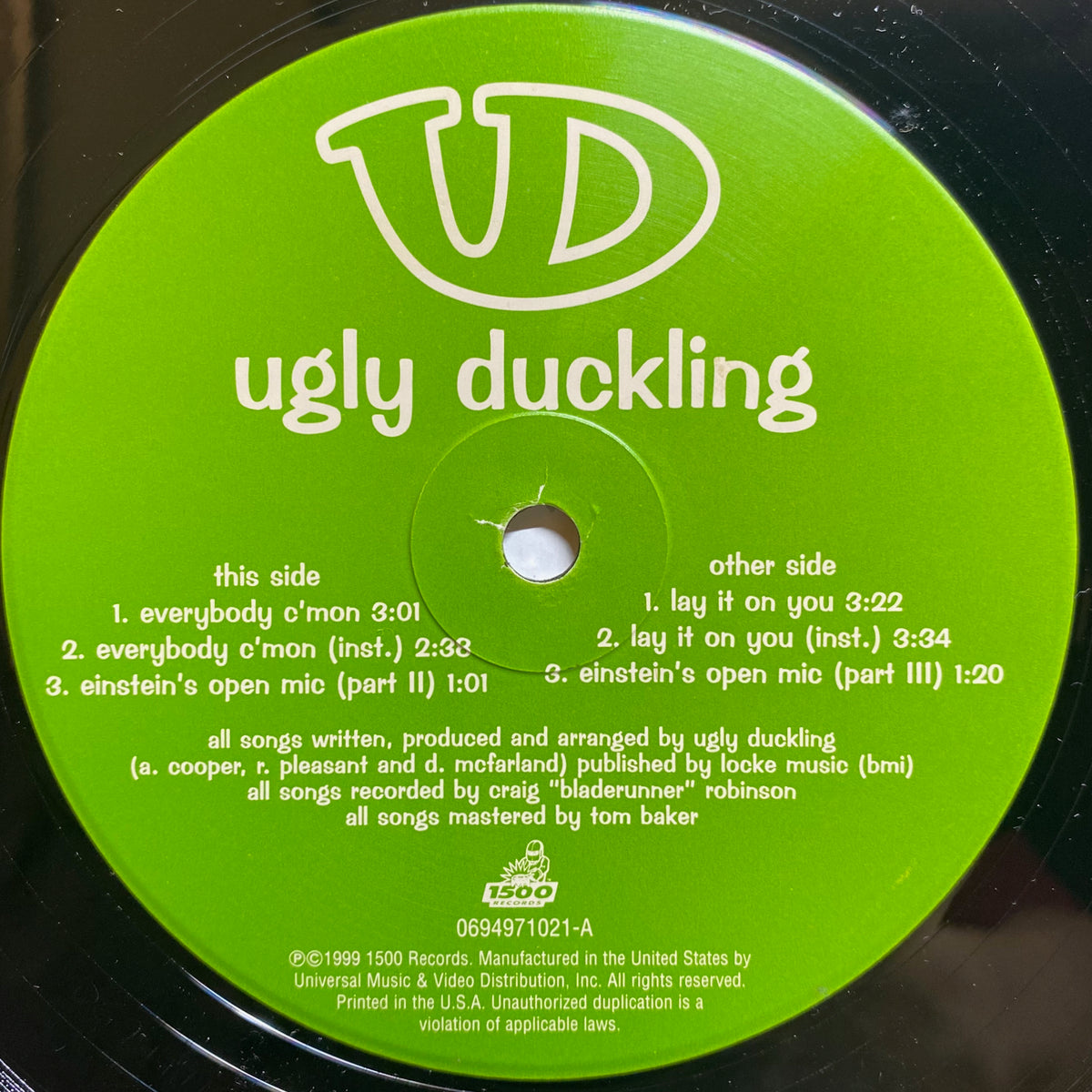 Everybody C'mon / Lay It On You - Ugly Duckling | VINYL7 RECORDS