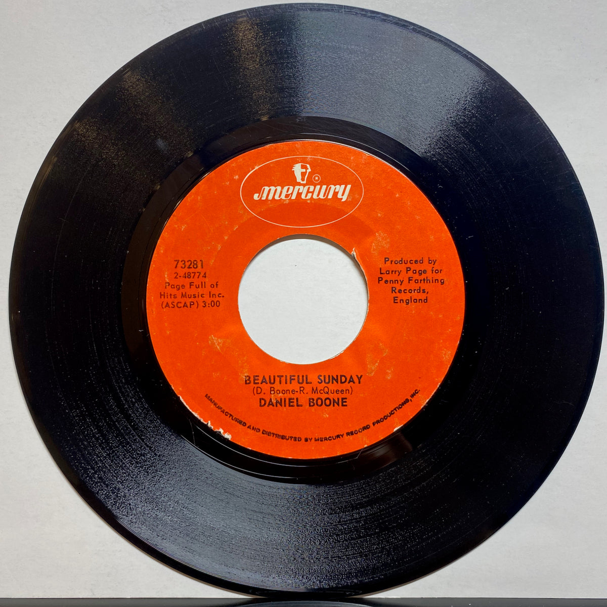 Beautiful Sunday - Daniel Boone | VINYL7 RECORDS
