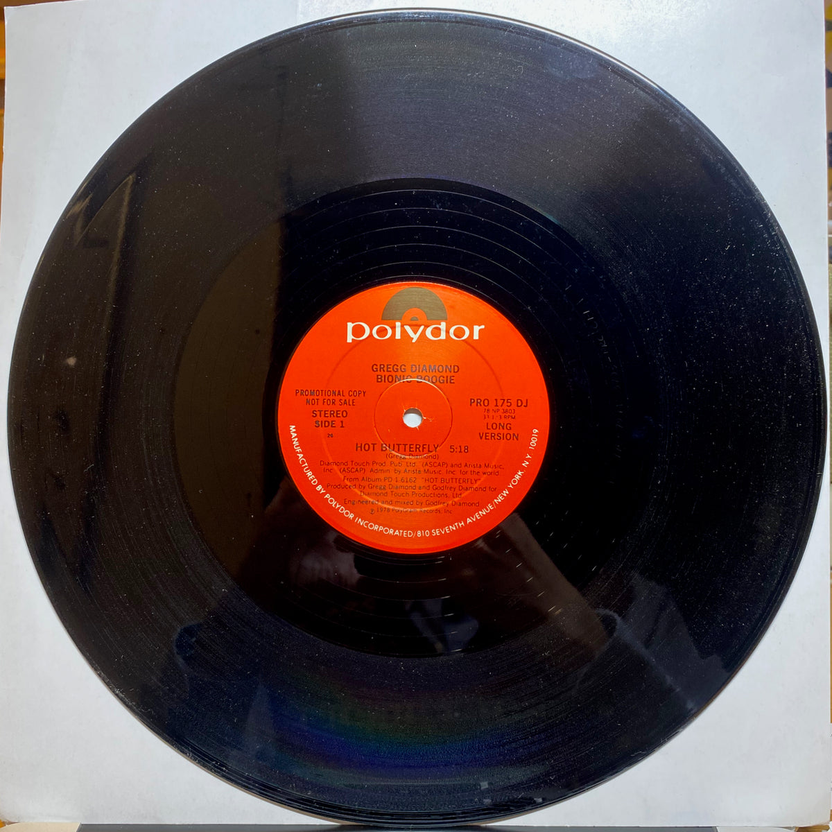 Hot Butterfly - Gregg Diamond Bionic Boogie | VINYL7 RECORDS