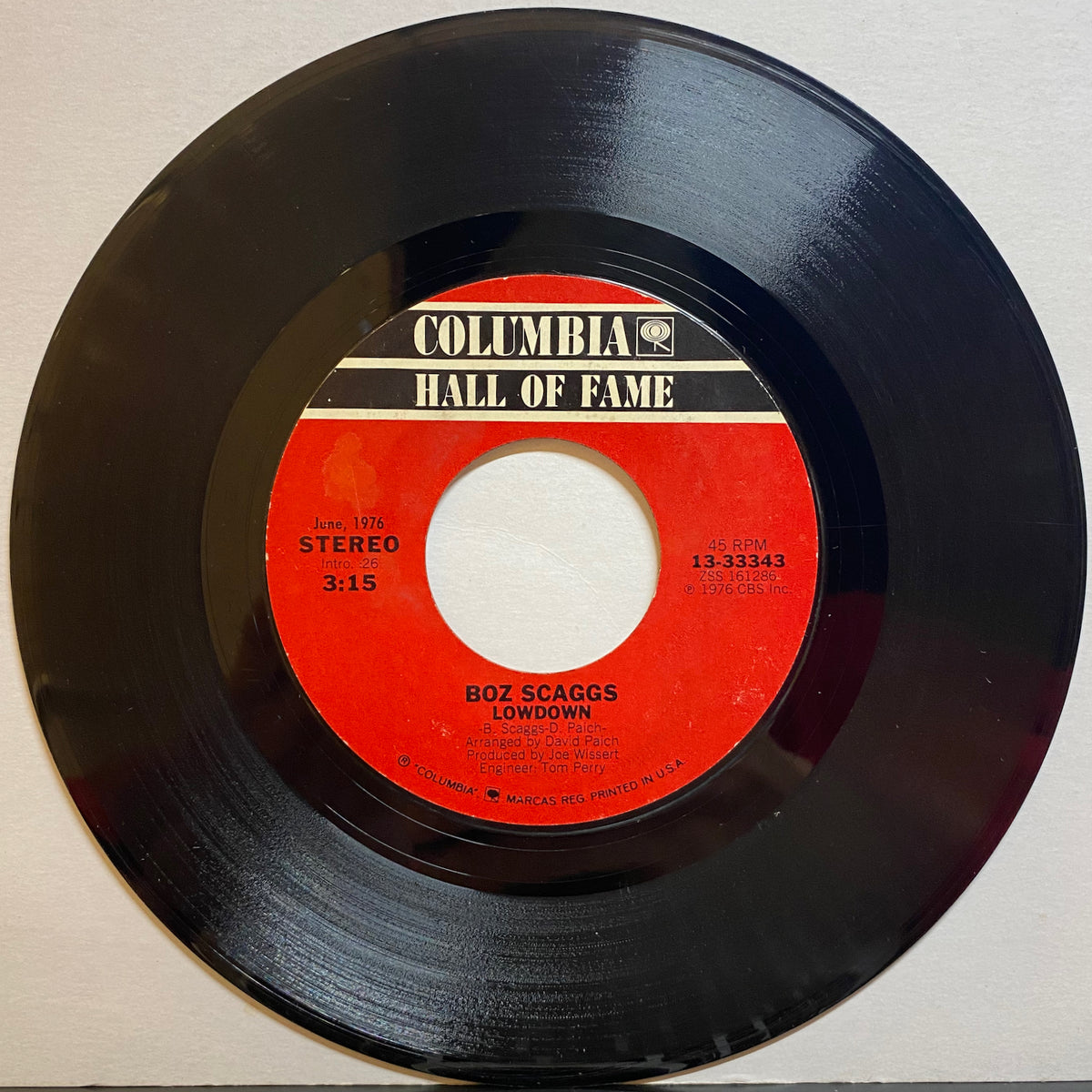 Lowdown / Lido Shuffle - Boz Scaggs | VINYL7 RECORDS