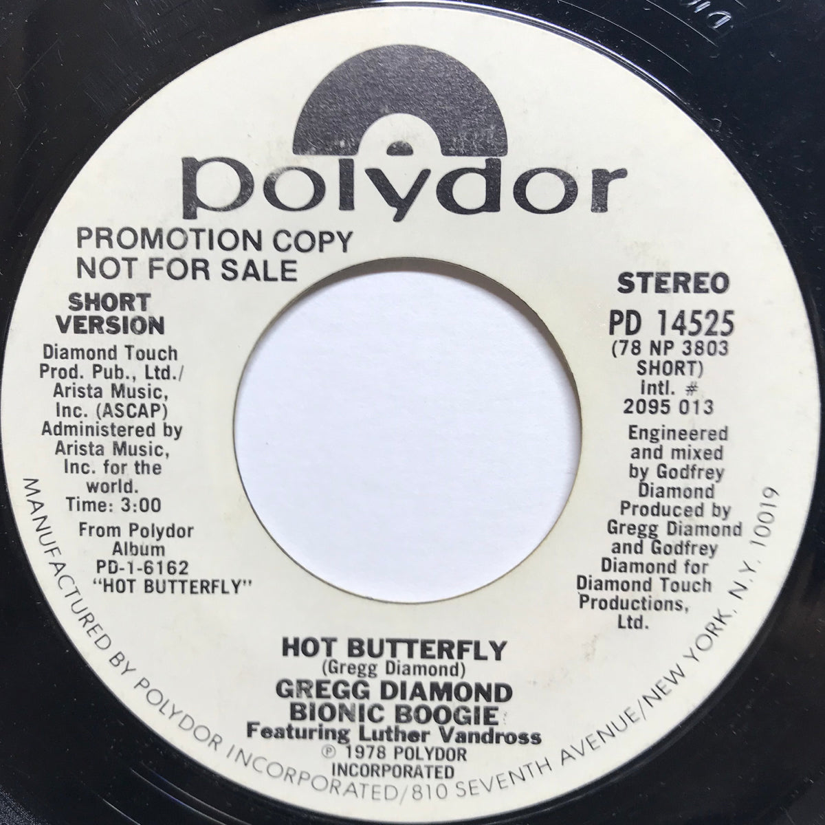 Hot Butterfly - Gregg Diamond Bionic Boogie Featuring Luther Vandross ...