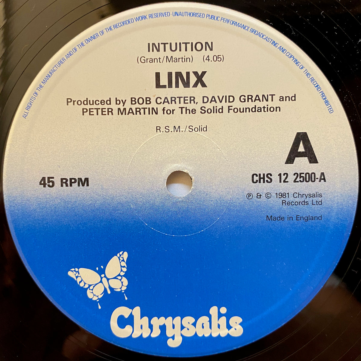 Intuition - Linx | VINYL7 RECORDS